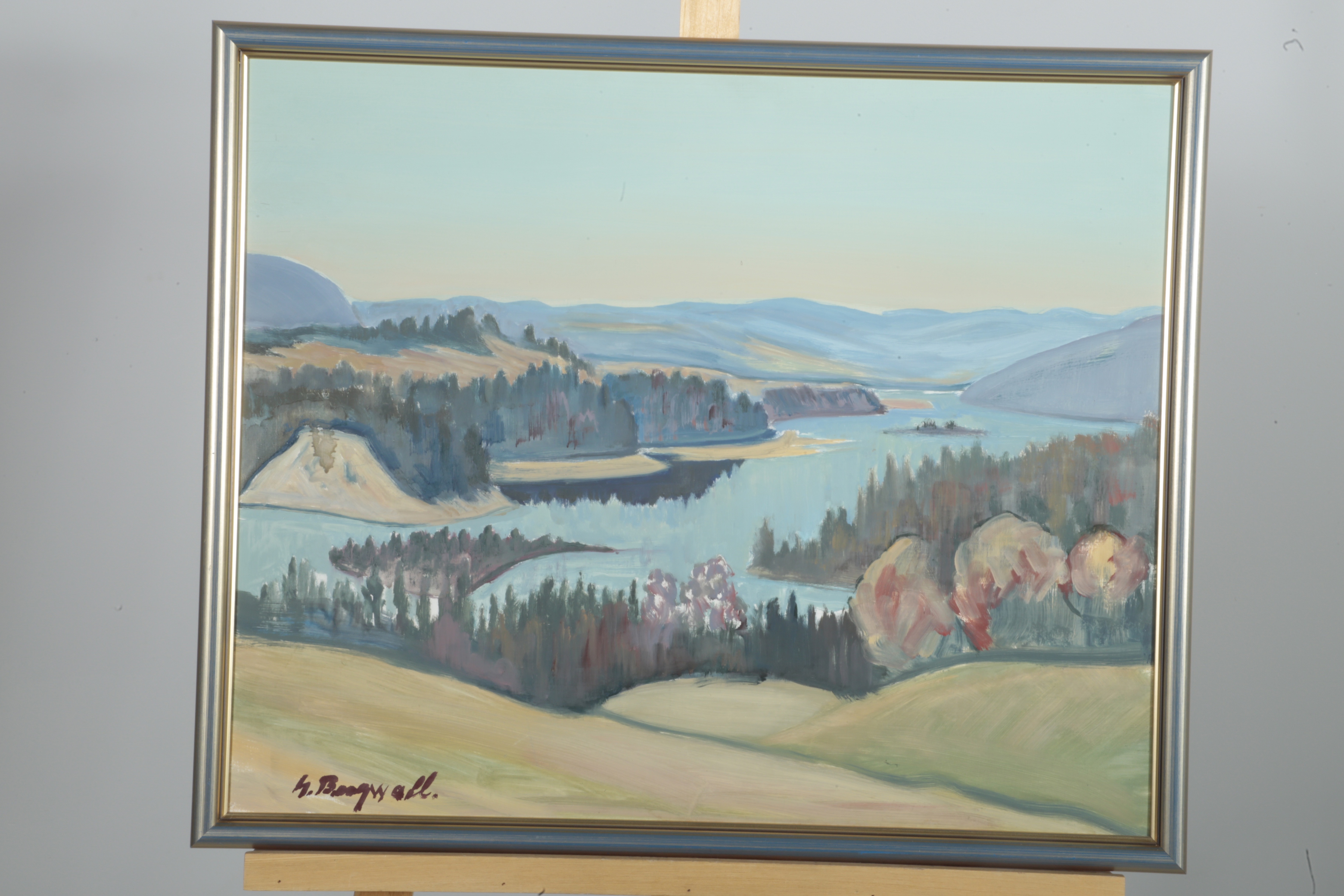 S. Bergwall olja på pannå, signerad | Auktion.se